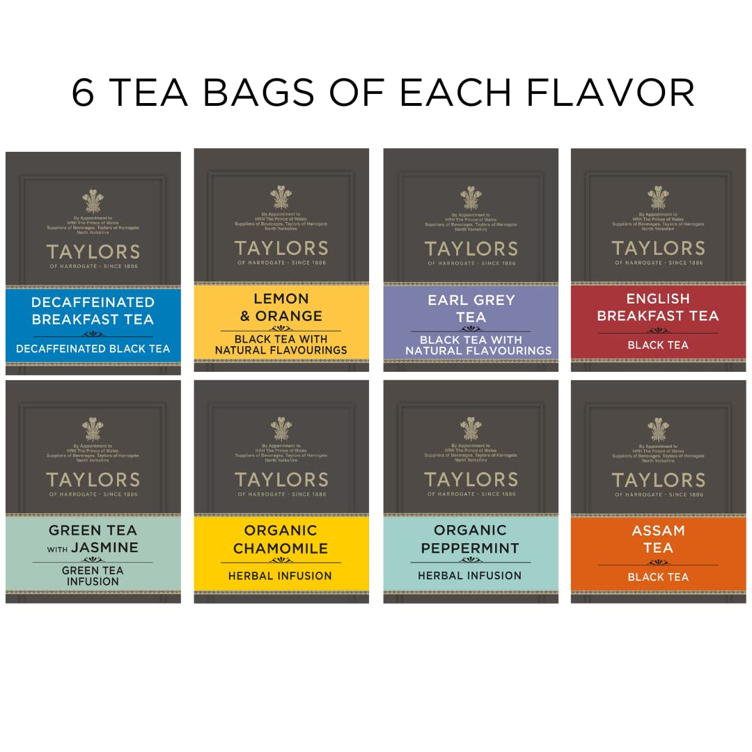 Taylors of Harrogate Assorted Specialty Teas Box , 48 count (Pack of 1 ...